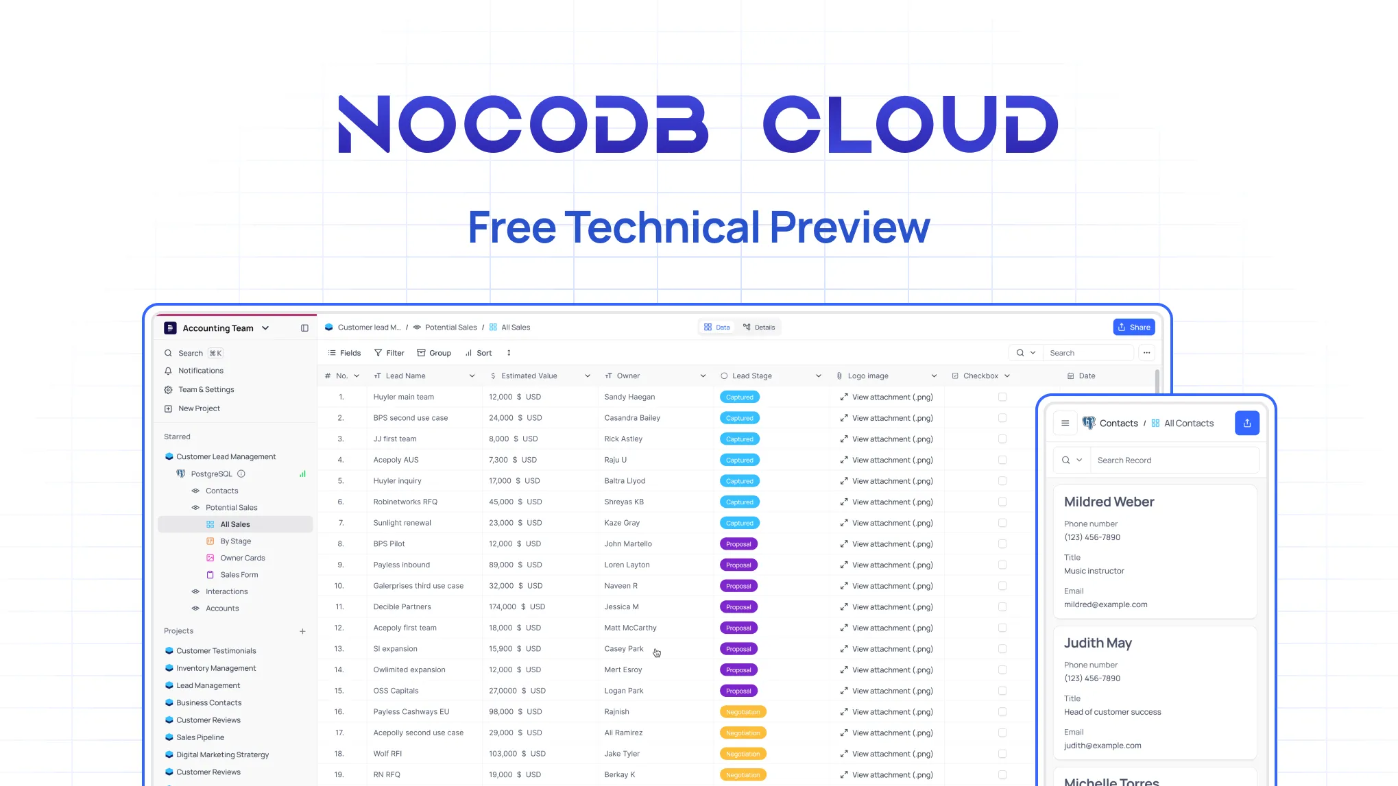NocoDB Cloud